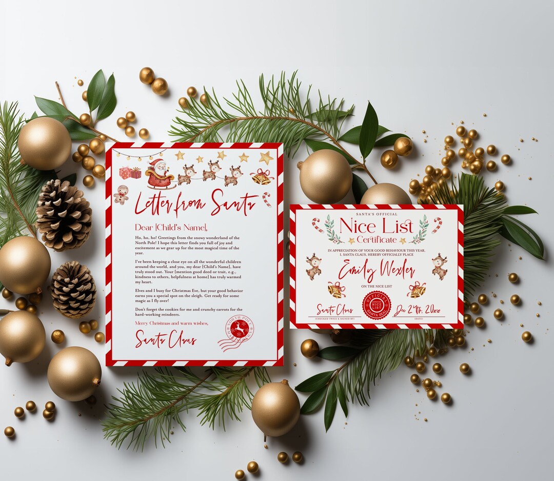 Letter From Santa, Christmas Santa Letter, Personalized Letter From ...