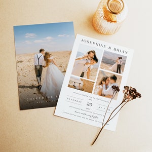 Photo Collage Wedding Invitation, Photo Wedding Invitation Template ...
