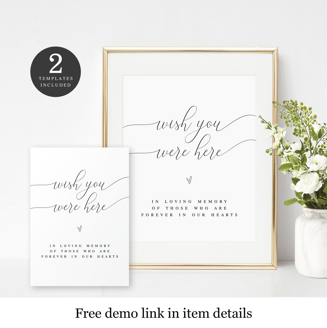 Wish You Were Here Sign Template Try Before You Buy in - Etsy