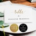 Gold Wedding Printable Name Cards Gold Place Card Template - Etsy