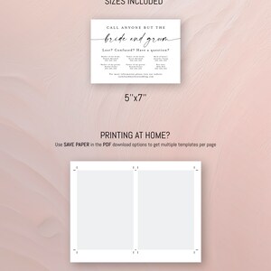 Call Anyone but the Bride Template Edit With Templett 100% Editable ...