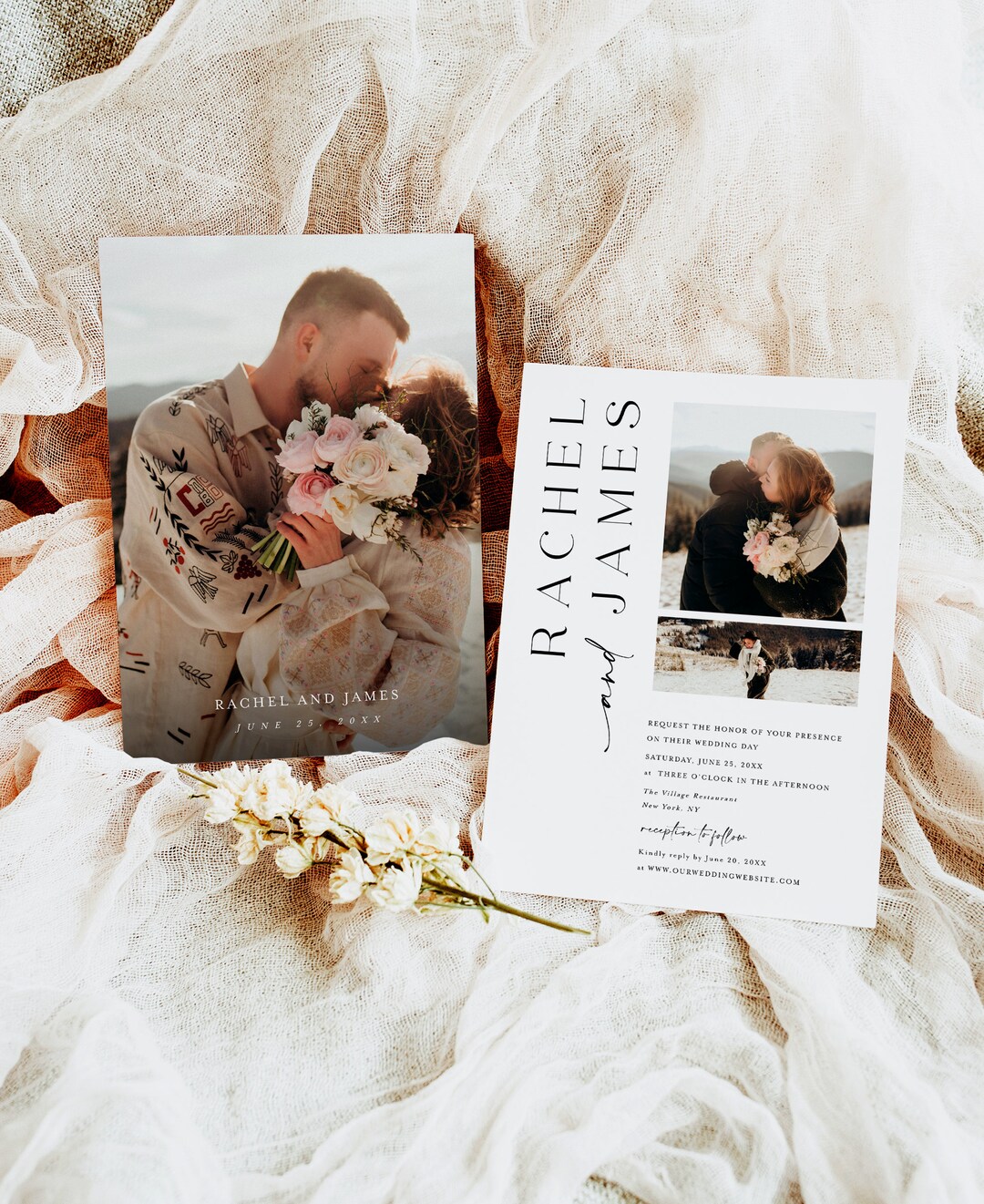 Photo Collage Wedding Invitation, Photo Wedding Invitation Template ...