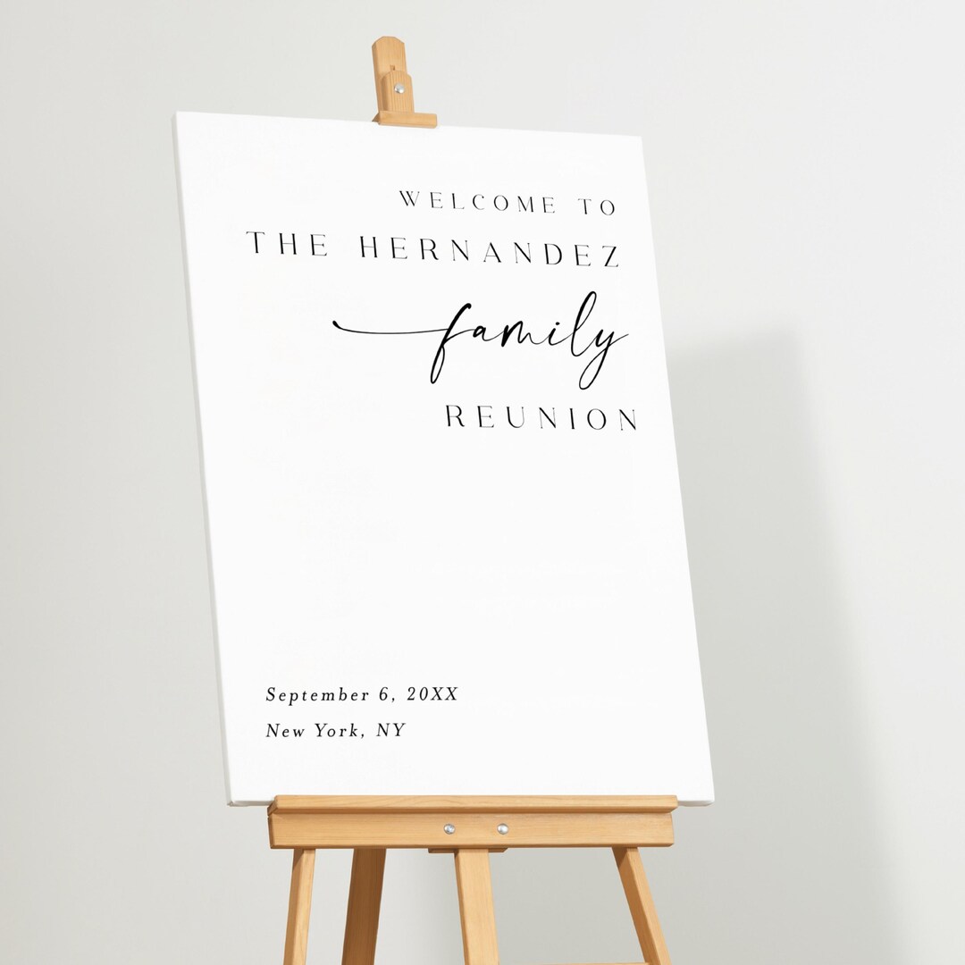 Family Gathering Decor Sign Download, Family Reunion Welcome Sign ...