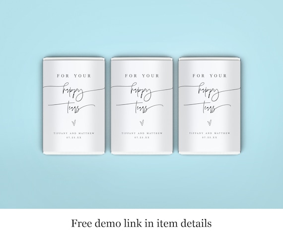 Pocket Tissue Wraparound Template 100% Editable Text Wedding - Etsy