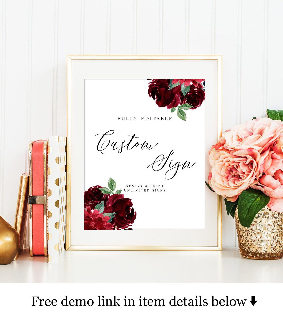 Printable Wedding Sign Personalized Table Top Decor Custom | Etsy