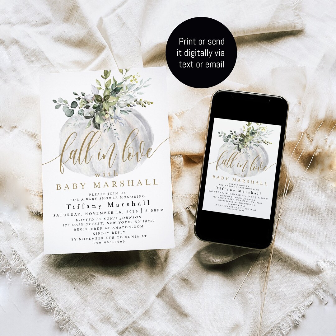 Thanksgiving Baby Shower Invitation, Thanksgiving Baby Shower Invite ...