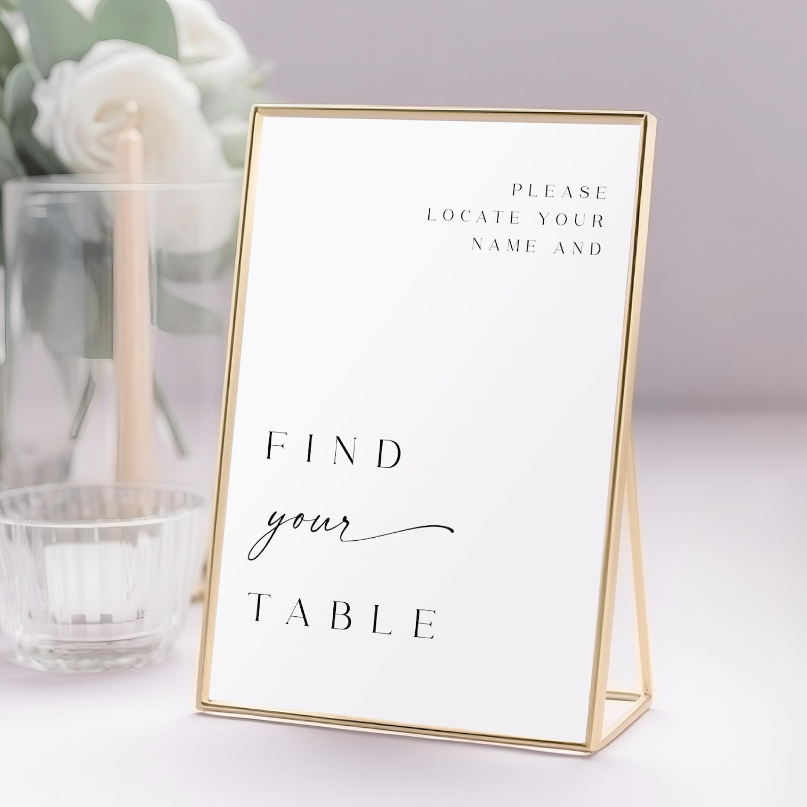 Find Your Table Sign, Please Find Your Seat Wedding Sign, Editable Find ...