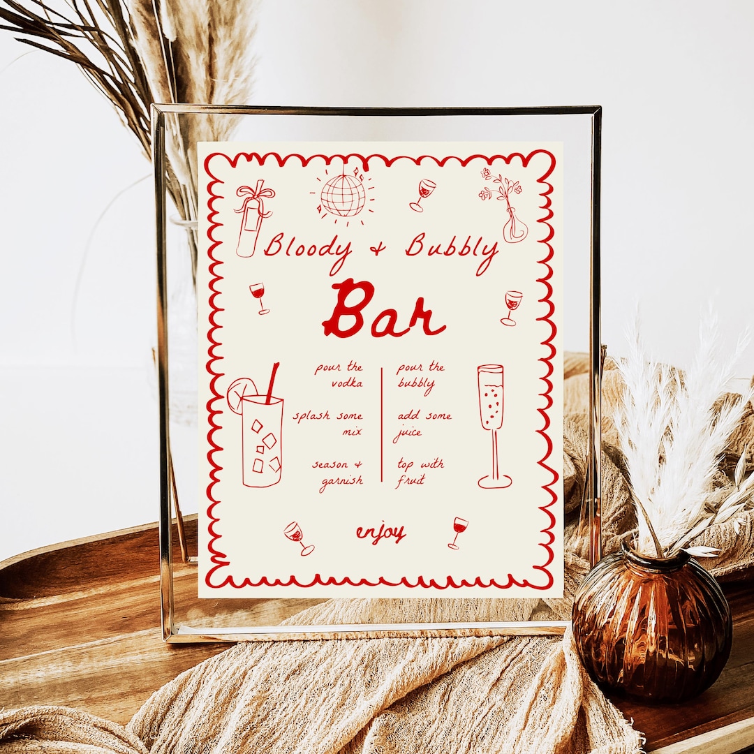 Hen Party Sign Download, Hand Drawn Bachelorette Sign, Hen Night Decor ...