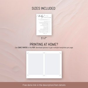 Over or Under Baby Shower Game, Over or Under Game, Minimalist Baby ...