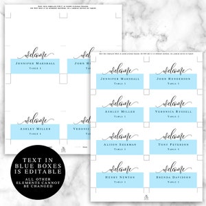 Boho Name Cards Template Printable Wedding Place Cards Table Name Cards ...