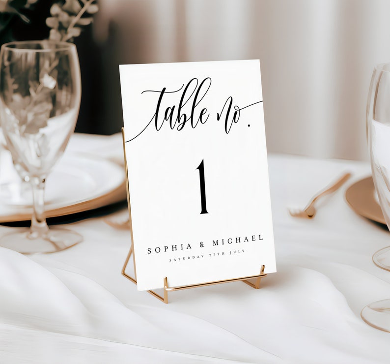 Table Numbers Navy Elegant Table Numbers 1-40 Modern Table - Etsy