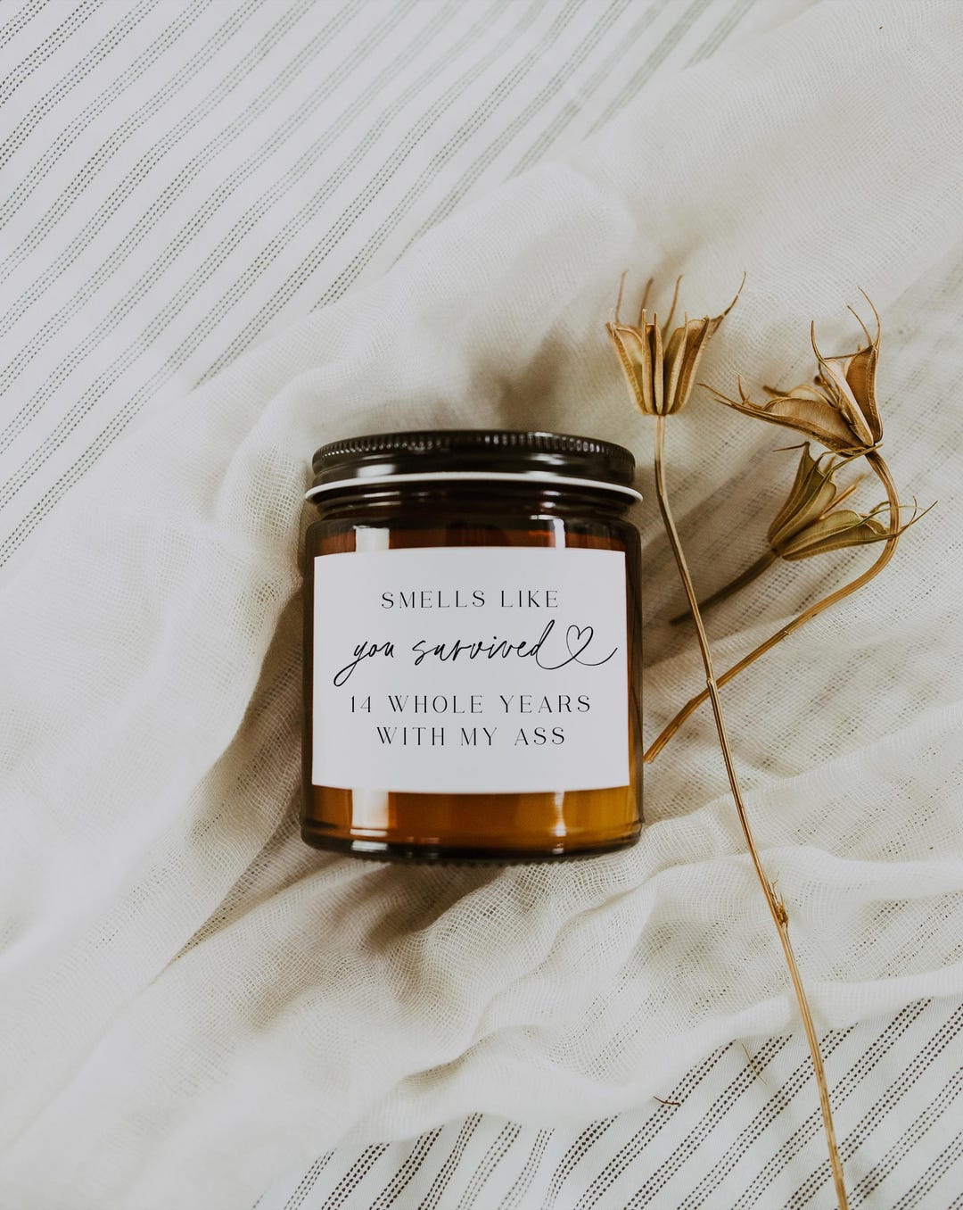 Custom Candle Label Template, Printable Sticker, Own Text on Candle ...