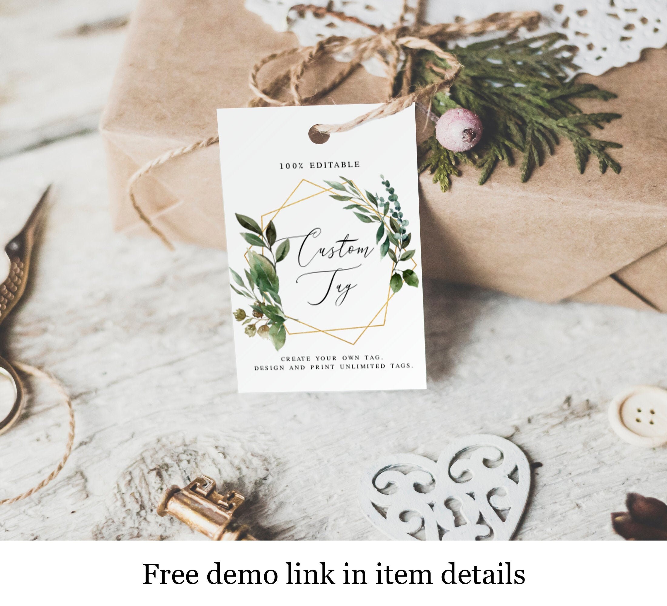 Printable Tag Template Your Words Here Customize Edit With - Etsy