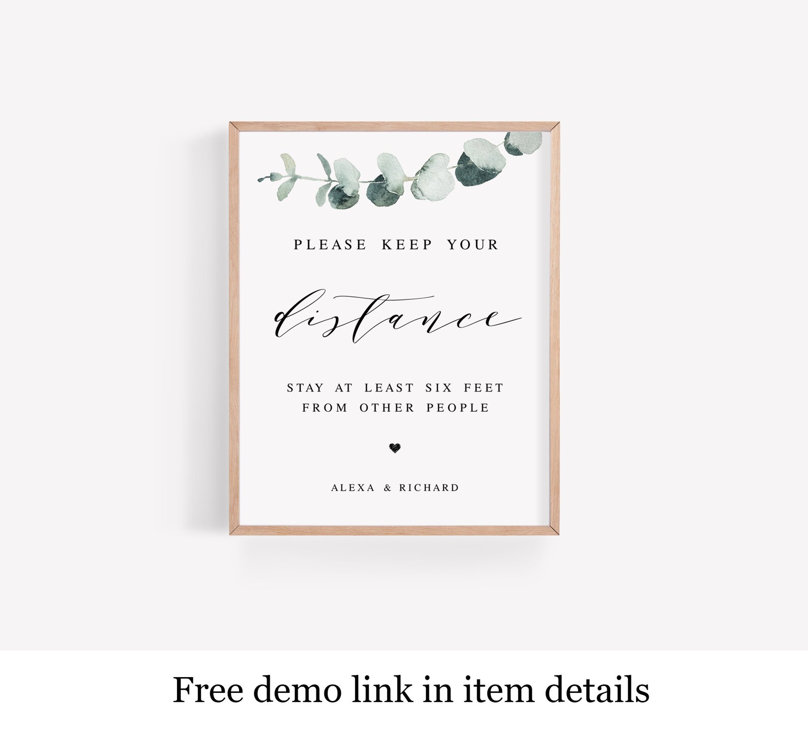 Social Distance Rules Sign Template Edit With Templett | Etsy