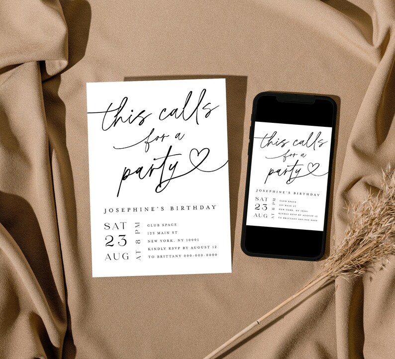 Let's Celebrate Party Invitation, Surprise Party Invite, Special Event ...