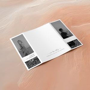 Gatefold Wedding Invitation With QR Code, Wedding Invite Template ...