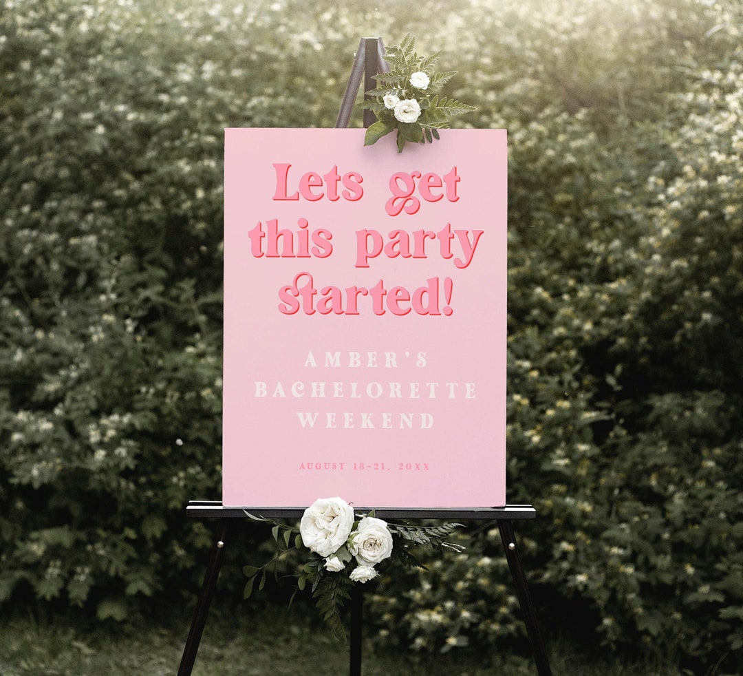 Bachelorette Weekend Welcome Sign Template, Edit With Templett, Instant ...