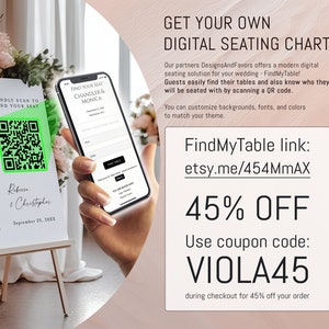 QR Code Seating Chart Sign, Wedding QR Code Sign, Seating Chart Welcome ...