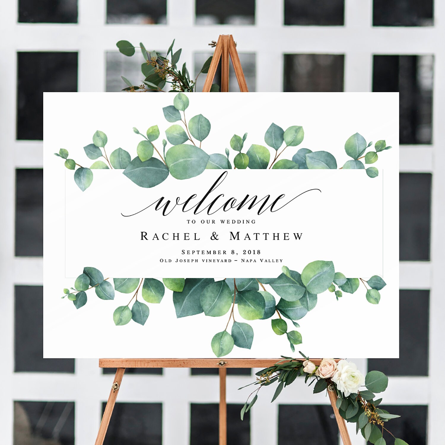 Party Supplies Corjl Printable Sign Minimalist Instant Download ...