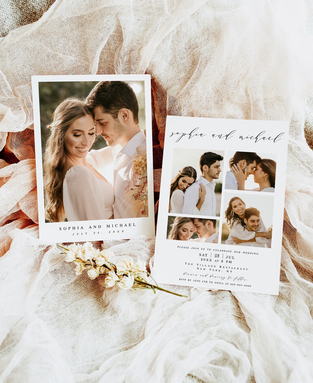 Printable Wedding Invitation Template, Edit With Templett, Instant ...