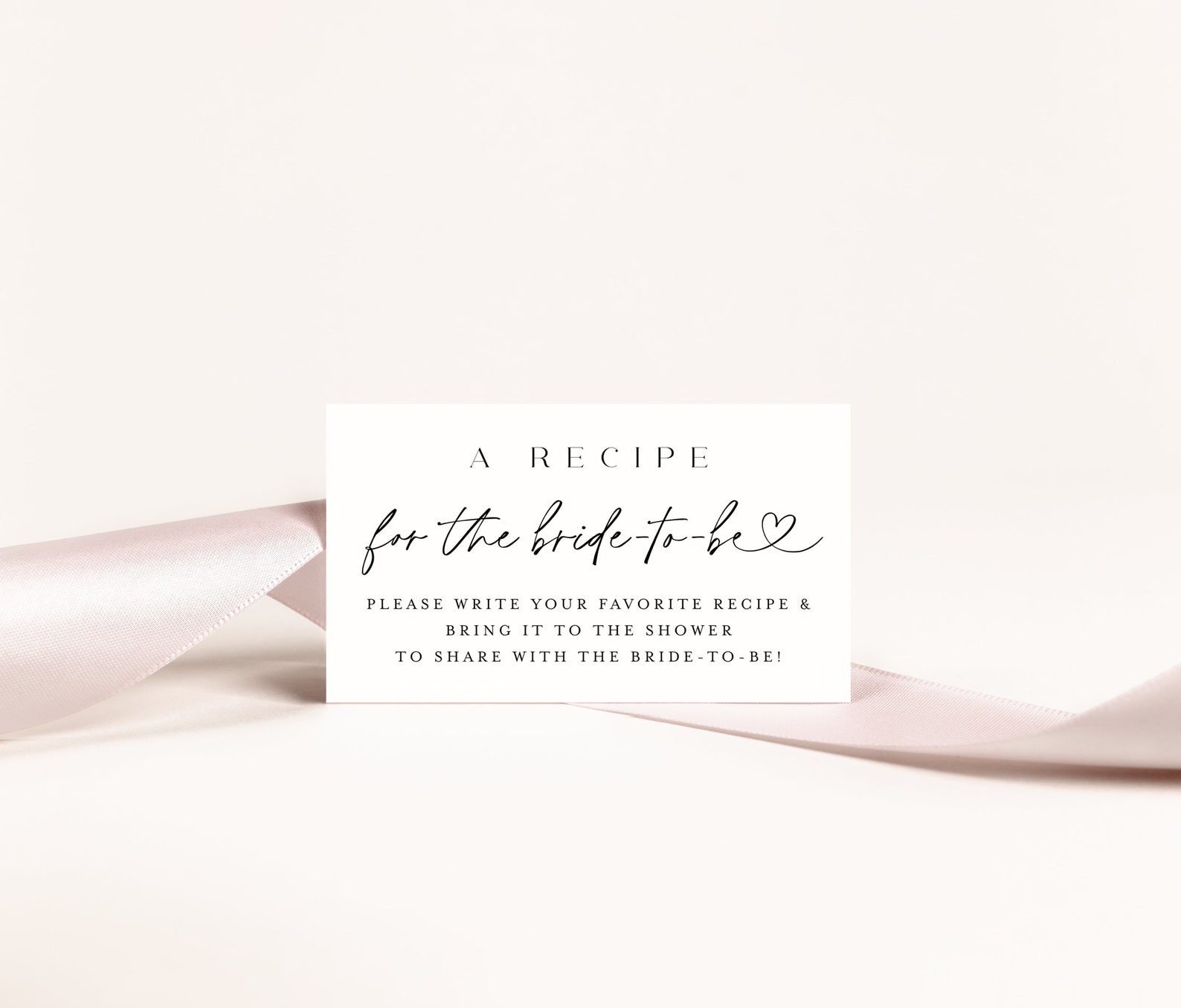 Share A Recipe Card, Bridal Shower Recipe Card Request, Invite ...