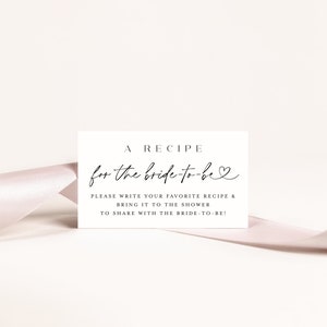 Share A Recipe Card, Bridal Shower Recipe Card Request, Invite ...