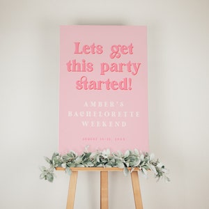 Bachelorette Weekend Welcome Sign Template, Edit With Templett, Instant ...