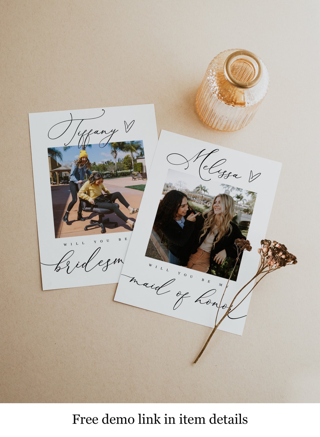 Proposal Card Template, With Photo, Proposal Box, Digital Download ...