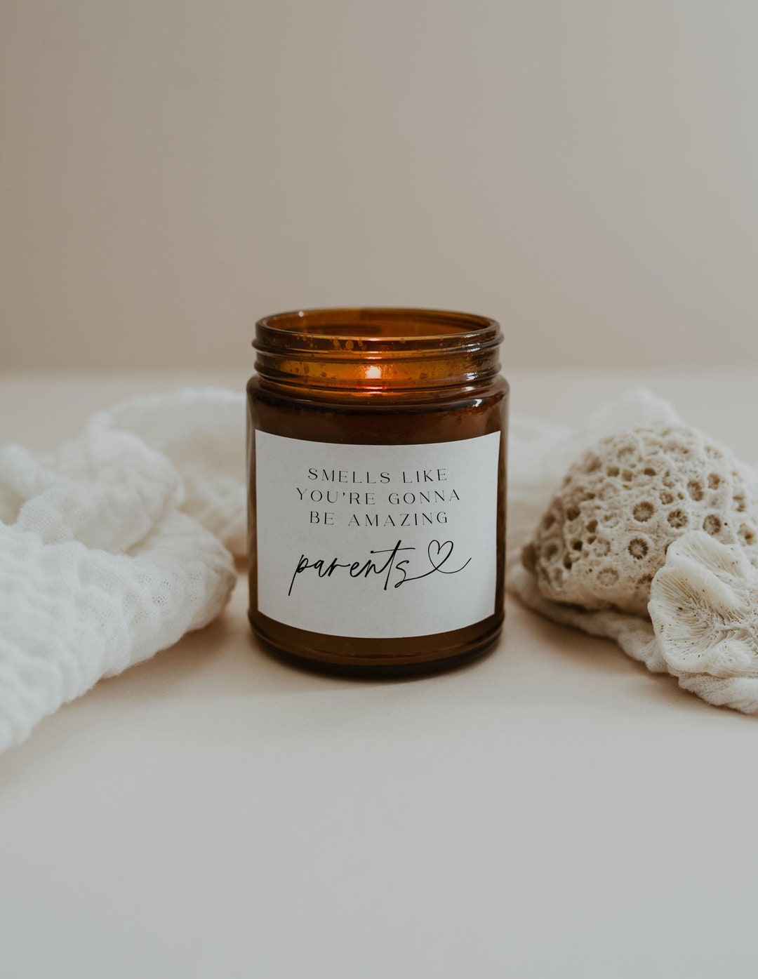 Custom Candle Label Template, Printable Sticker, Own Text on Candle ...