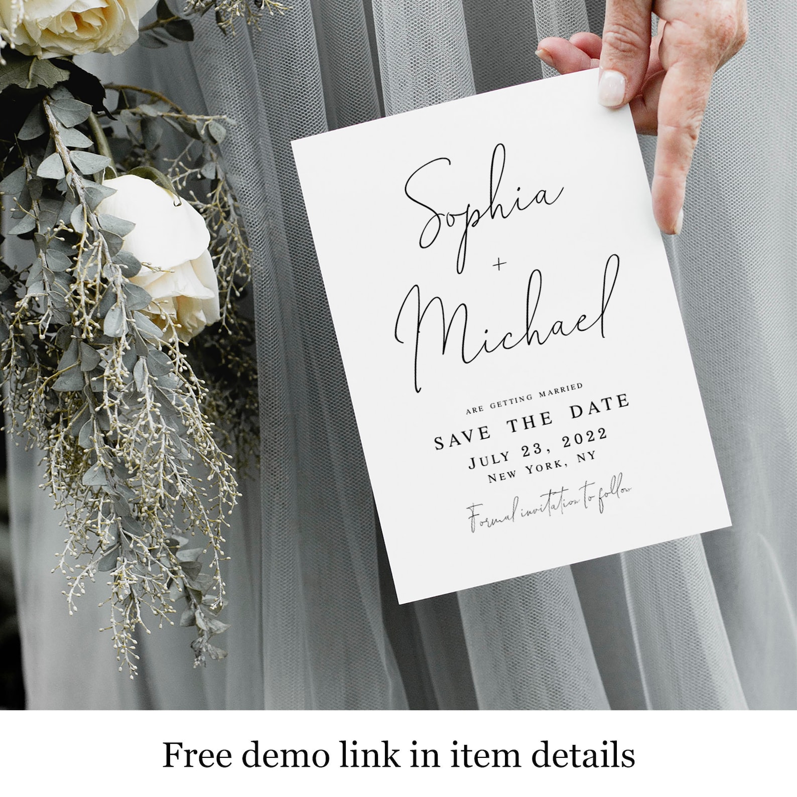 Editable Save the Date Template Unlimited DIY Templett - Etsy