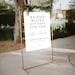 Minimalist Party Accordingly Sign, Postponed Wedding Welcome Sign, We ...
