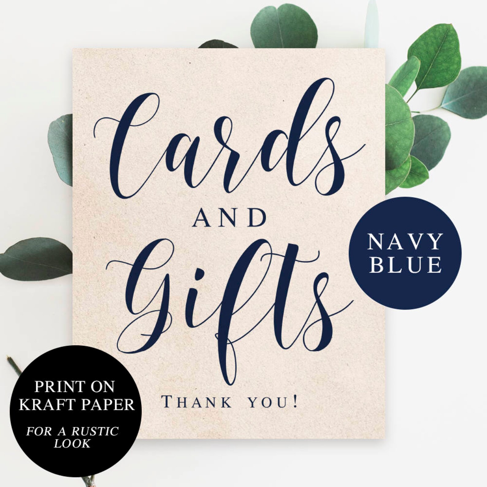 Navy Blue Wedding Decorations Cards and Gifts Sign Navy - Etsy