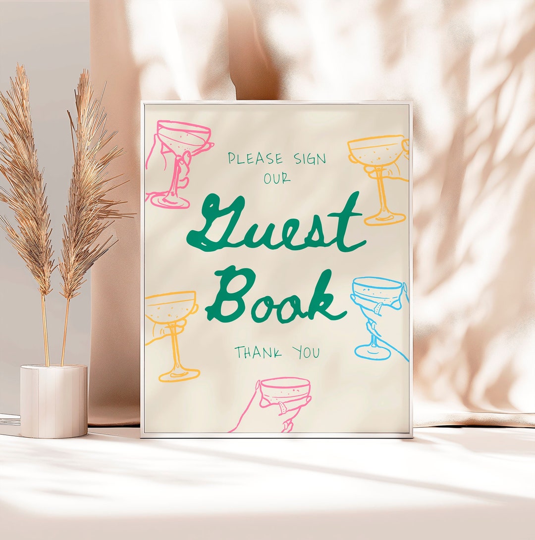 Colorful Handdrawn Sign, Hand Drawn Event Sign Template, Colorful ...