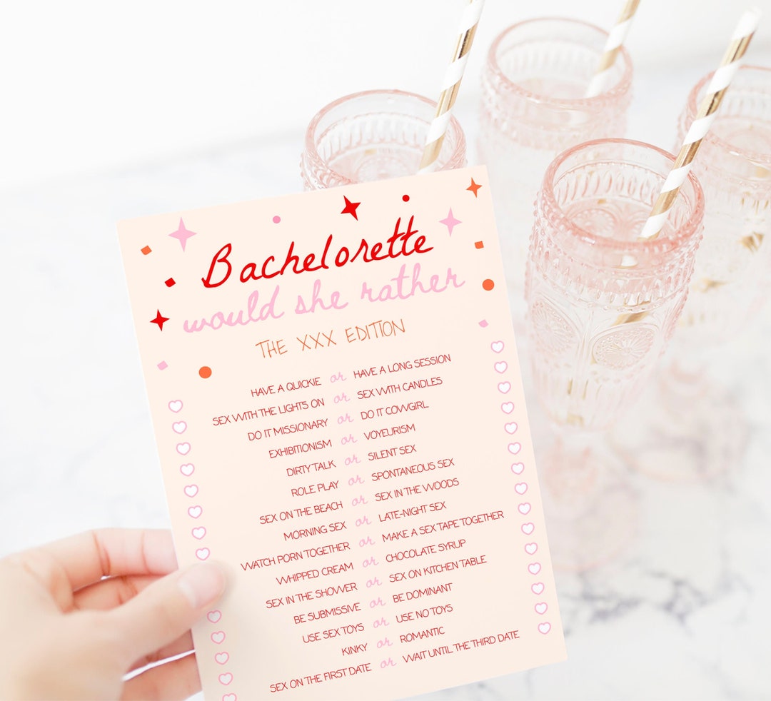 Hen Party Game Download, Hen Do Game, Hand Drawn Bachelorette Would She ...