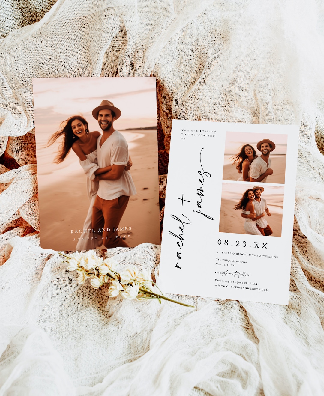 Photo Collage Wedding Invitation, Photo Wedding Invitation Template ...