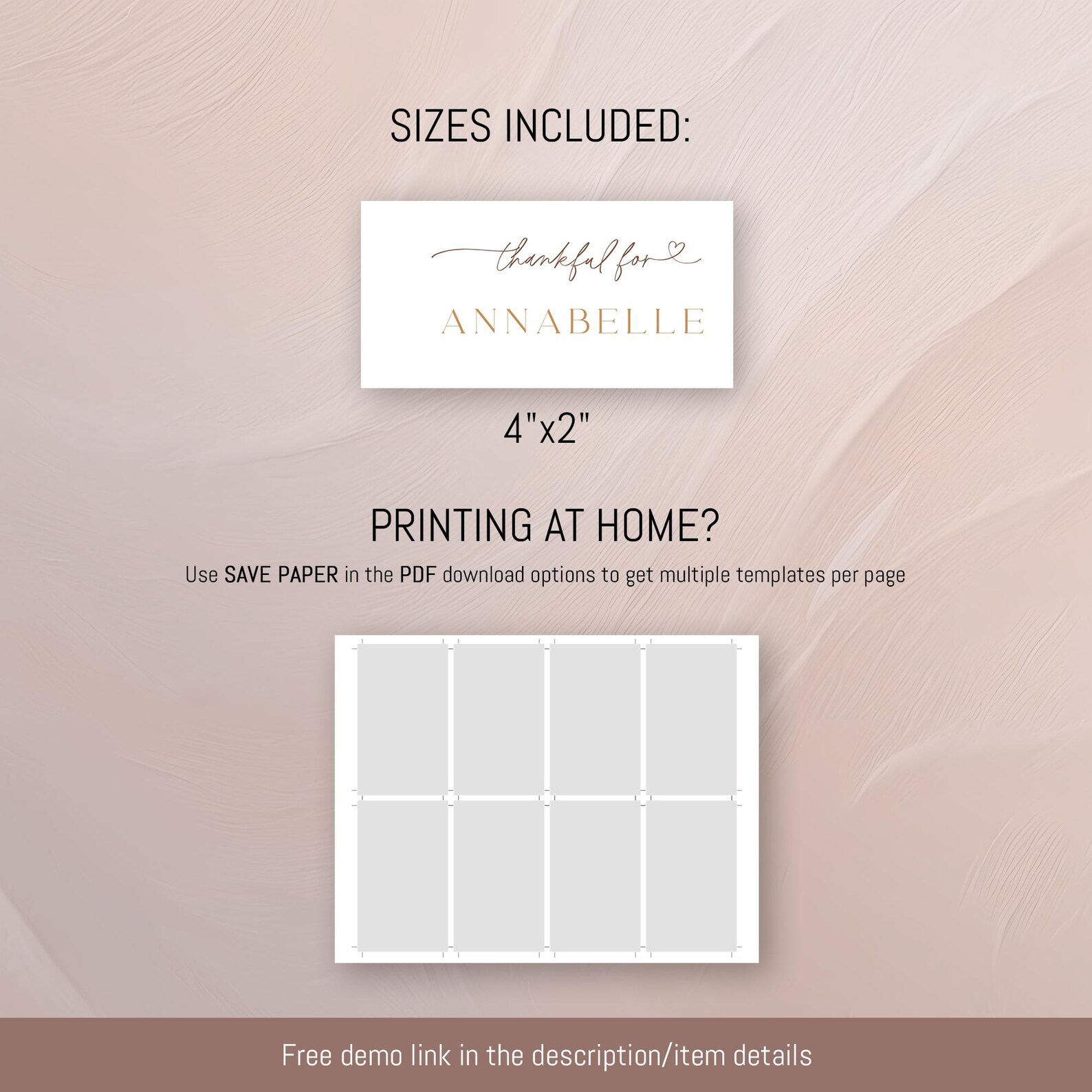 Thanksgiving Name Cards Template, Fall Bridal Shower Place Cards ...