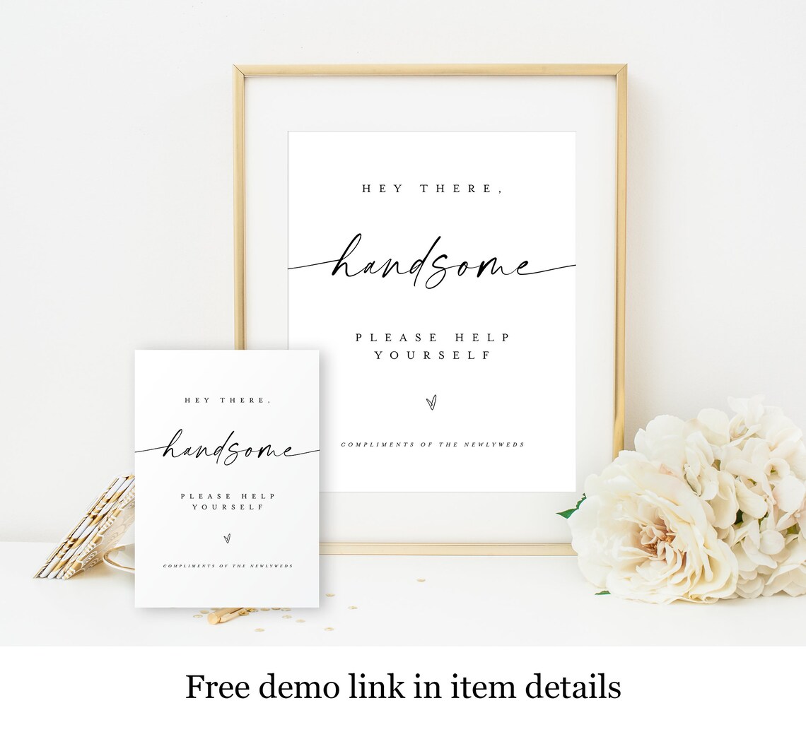 Bathroom Sign Template Templett Download Handsome Gorgeous - Etsy
