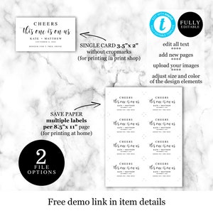 Editable Drink Tokens Template, Drink Ticket, Drink Voucher, Try Before ...