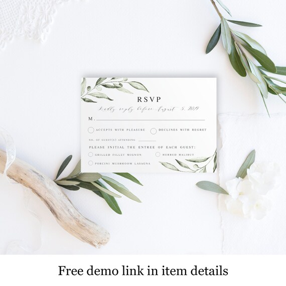 Free Printable Templates For Rsvp Cards Dinner Wedding Invitation Card