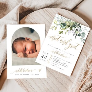Meet & Greet Invitation, Sip and See, Welcome Baby Invite, New Baby ...
