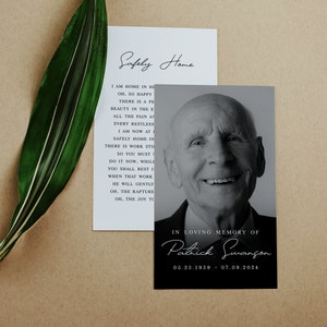 Templett Memorial Prayer Card Template, in Loving Memory Card, Catholic ...