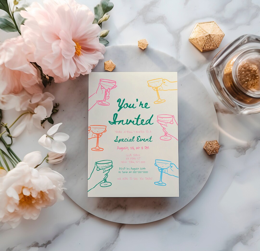 You're Invited Invitation, Modern You're Invited Template, Business ...