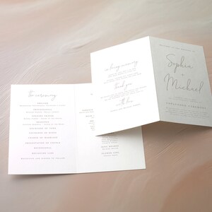 Elegant Wedding Program Template Programs Rustic Printable Wedding ...