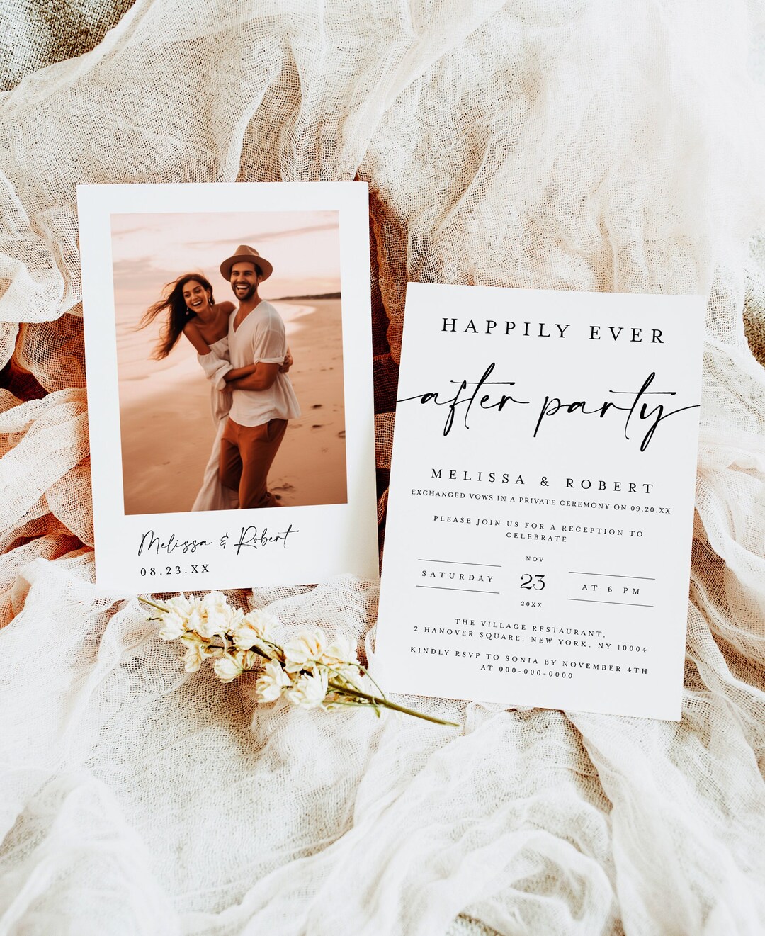 Photo Wedding Reception Party Invitation Template, Templett, With ...