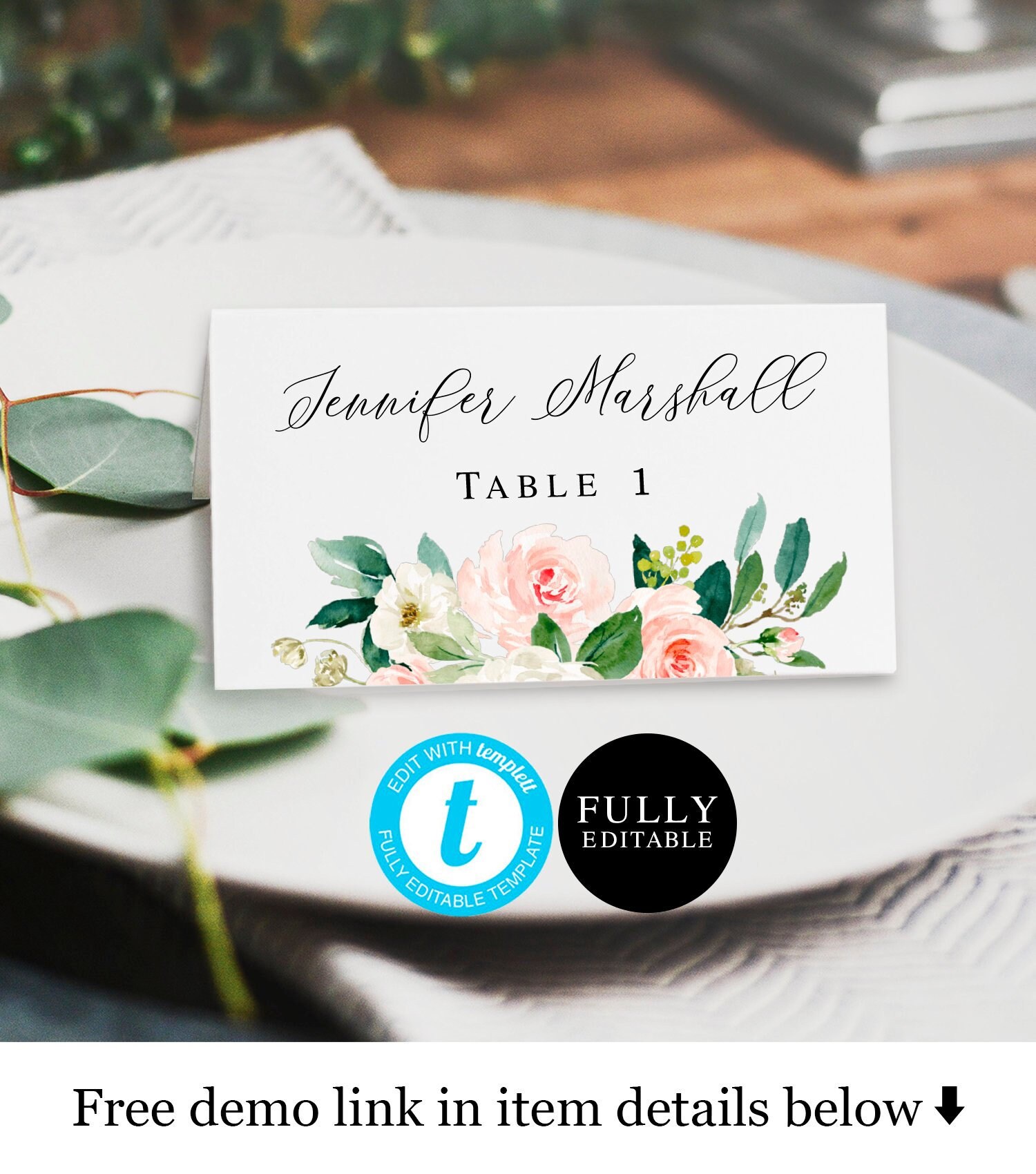 Free printable wedding table name templates | Beachweddingtips.com