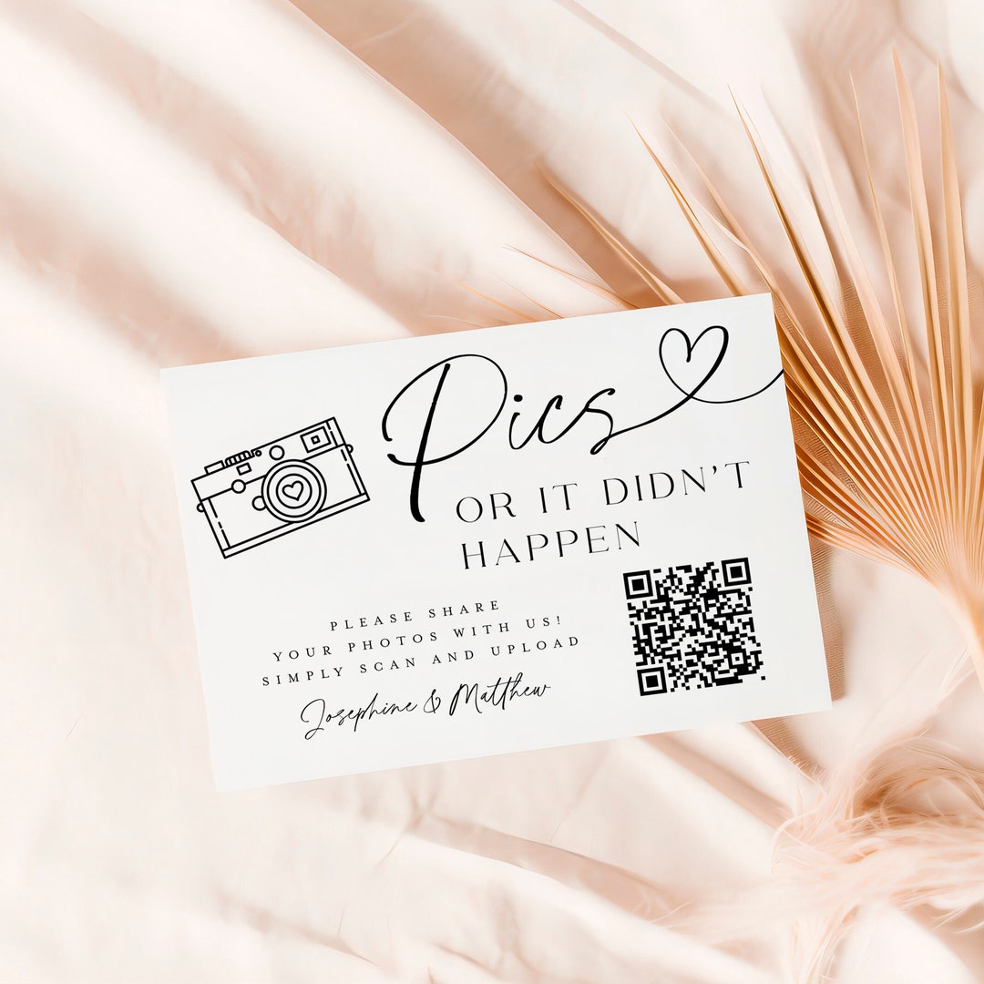 Pics or It Didn't Happen Card Card, Wedding Pics or It Didn't Happen ...