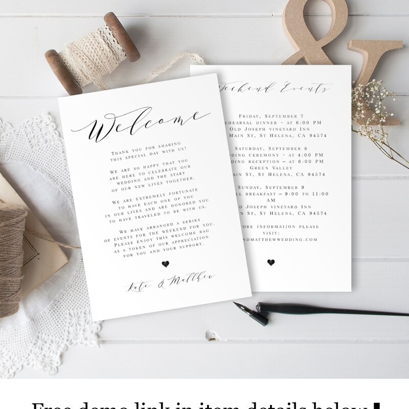 Welcome Letter - Etsy