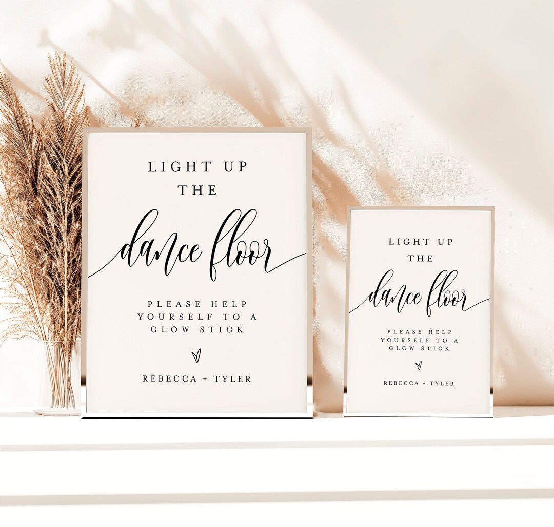 Minimalist Event Sign Template, Editable Sign for Wedding, Printable ...