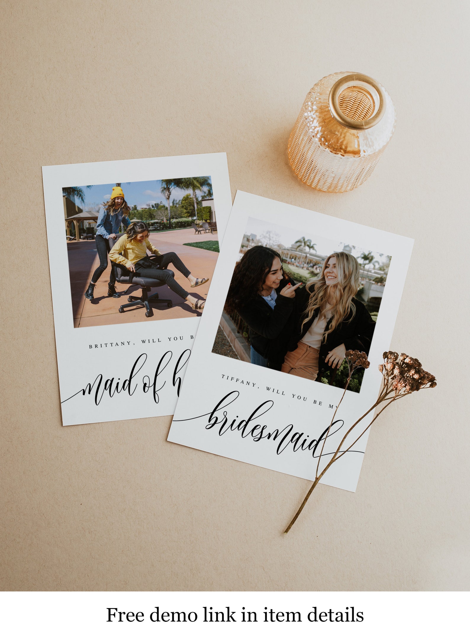 Printable Calendar Proposal Card Template Templett Will You - Etsy