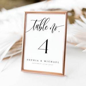 Table Numbers Navy Elegant Table Numbers 1-40 Modern Table Numbers ...